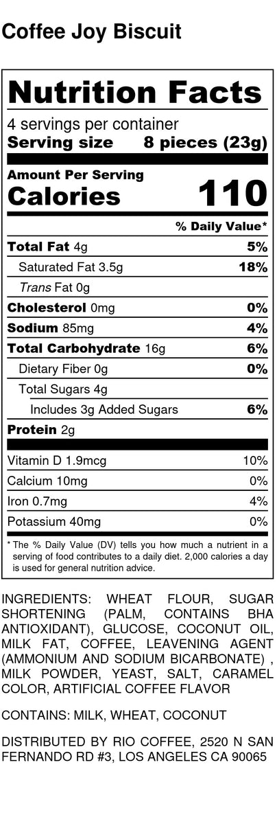 Coffee Joy Coffee Biscuits – Rio Foods